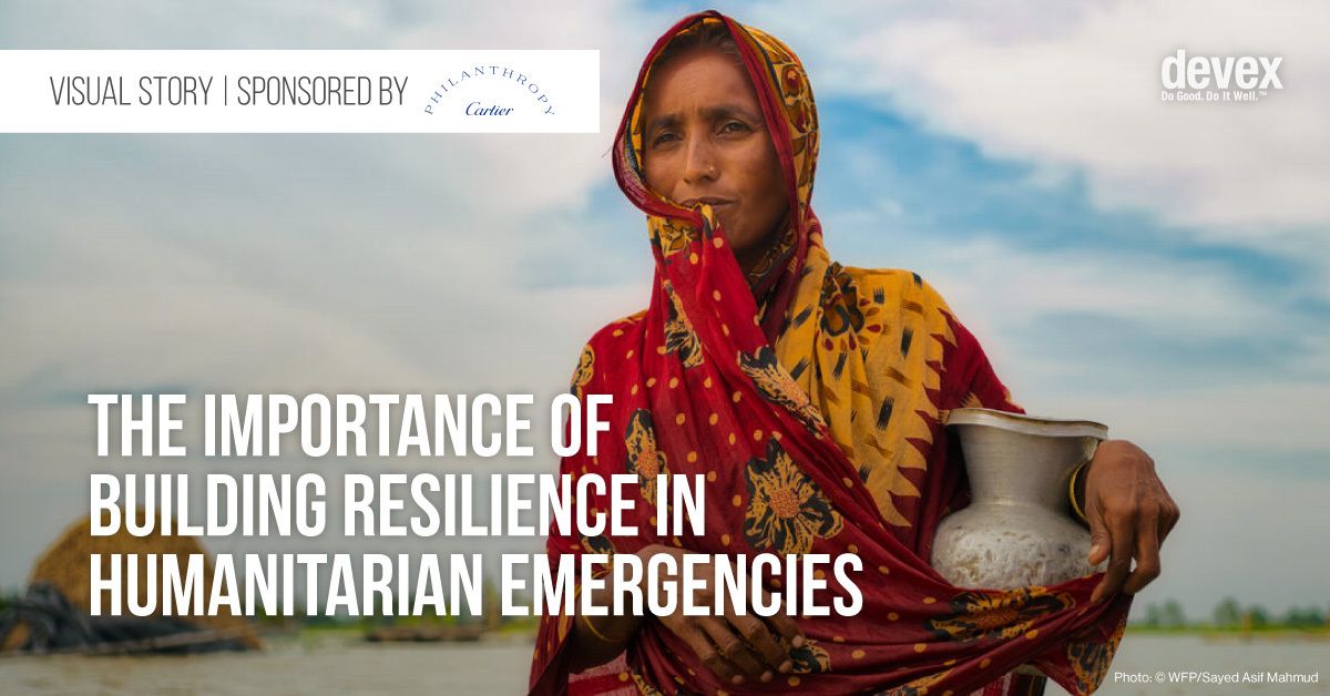 The importance of building resilience in humanitarian emergencies