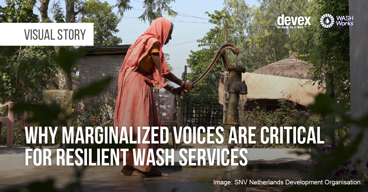 Why marginalized voices are critical for resilient WASH services